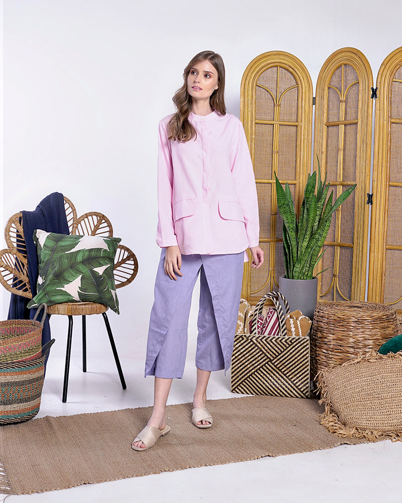 Braelyn Button Down Chambray Top | Cole Vintage