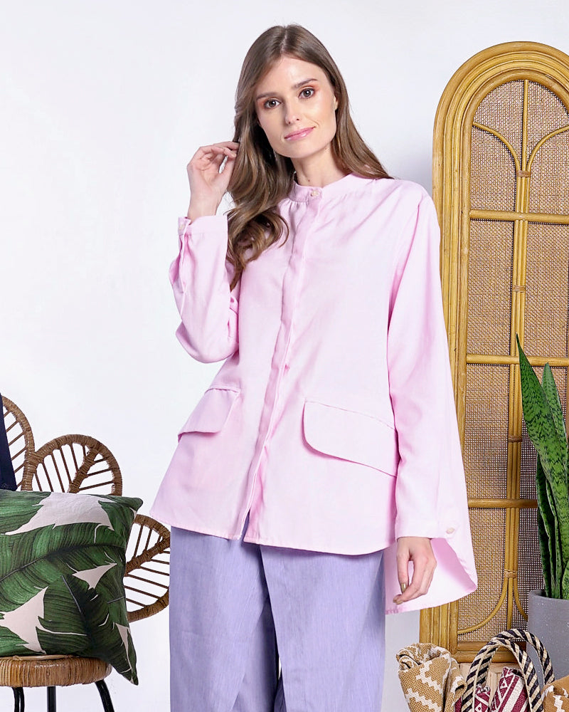 Braelyn Button Down Chambray Top | Cole Vintage