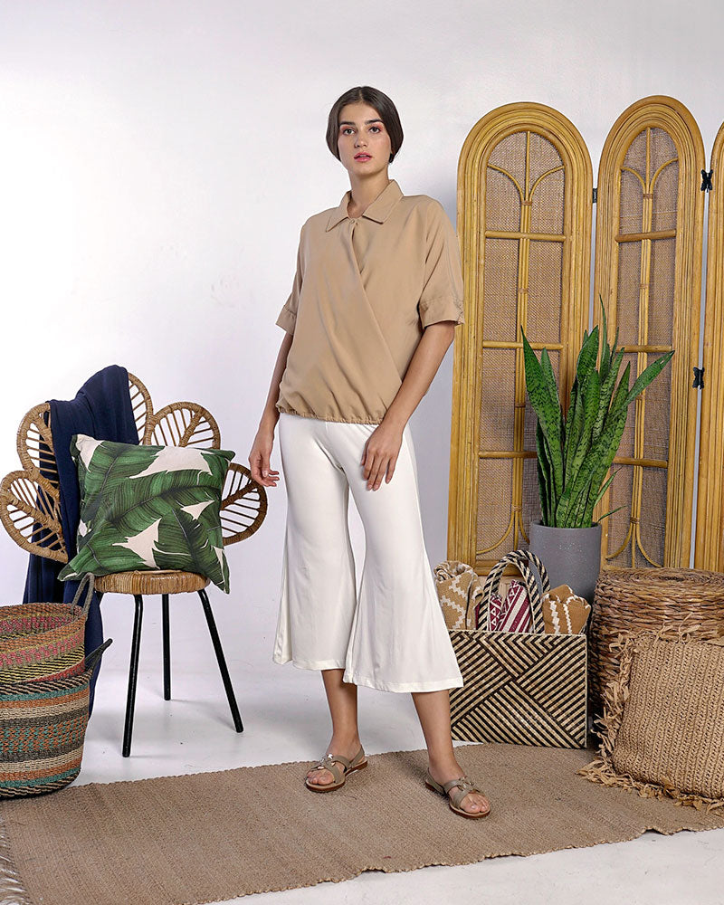 Barnaby Collared Blouson Top | Cole Vintage