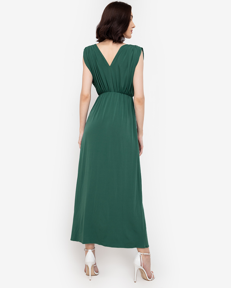 Osburn Deep V-Neck Reversible Maxi | Cole Vintage