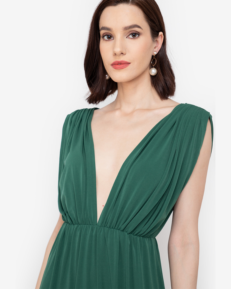 Osburn Deep V-Neck Reversible Maxi | Cole Vintage